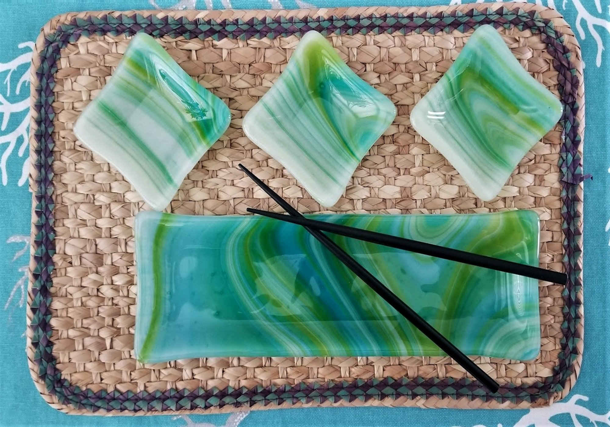 Cerulean Bay Sushi / Sashimi Serving Set | Wayfair