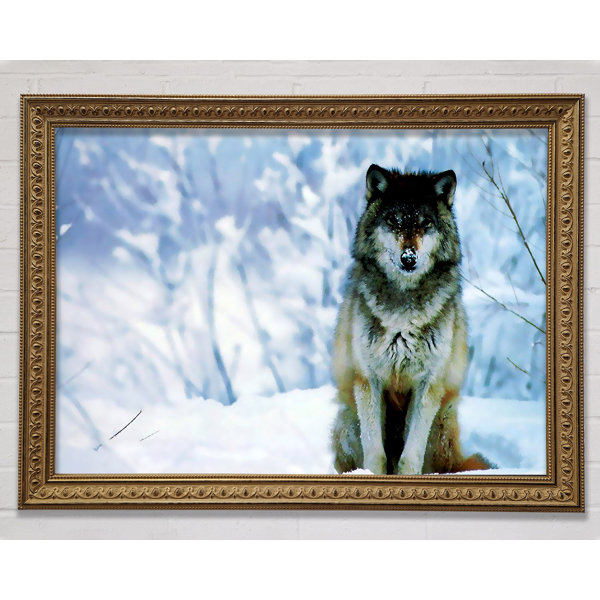 Union Rustic Lonsome Wolf - Single Picture Frame Print | Wayfair.co.uk