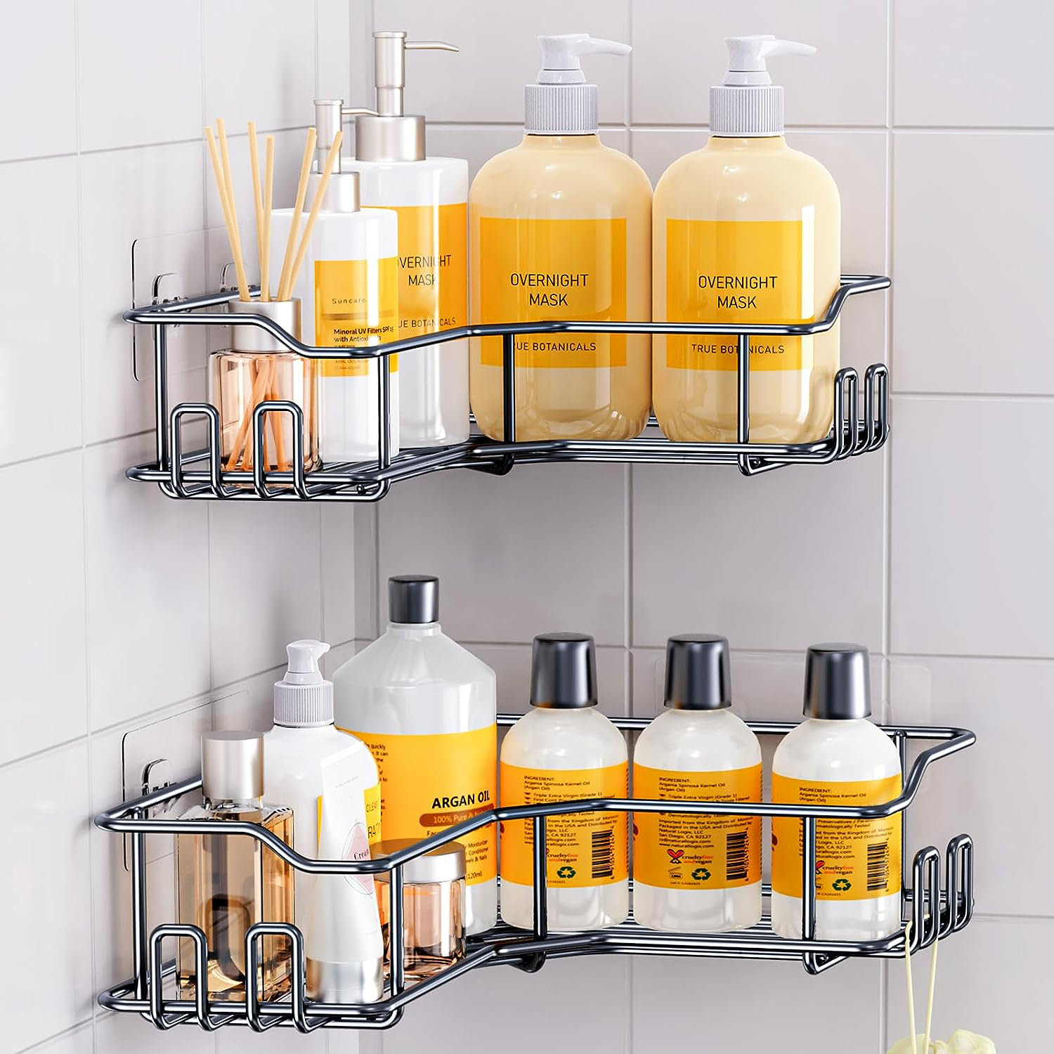 Rebrilliant Nabbs Wall Stainless Steel Shower Basket | Wayfair