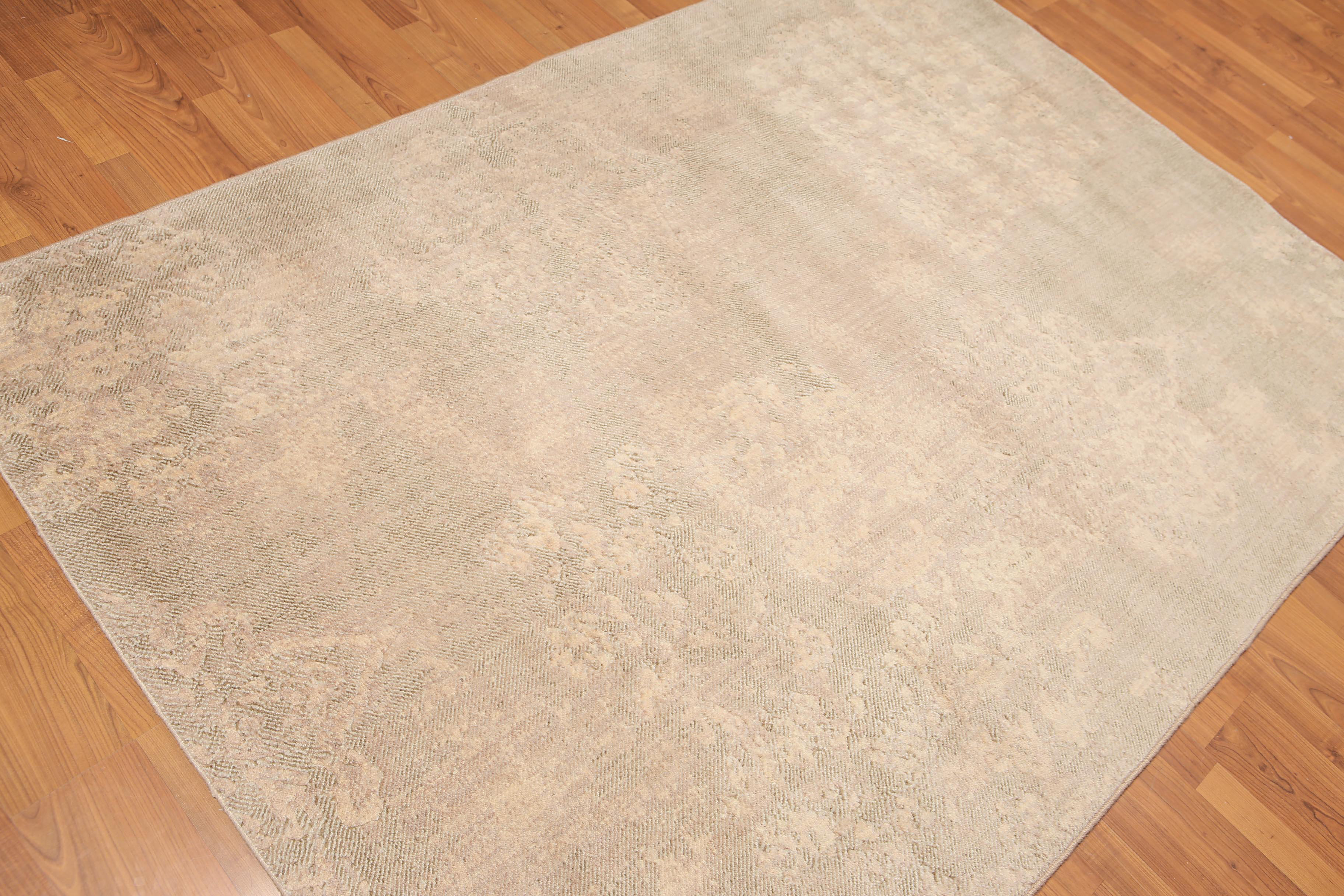 Canora Grey One-of-a-Kind Harlow Hand-Knotted Beige 5' x 7' Wool Area ...