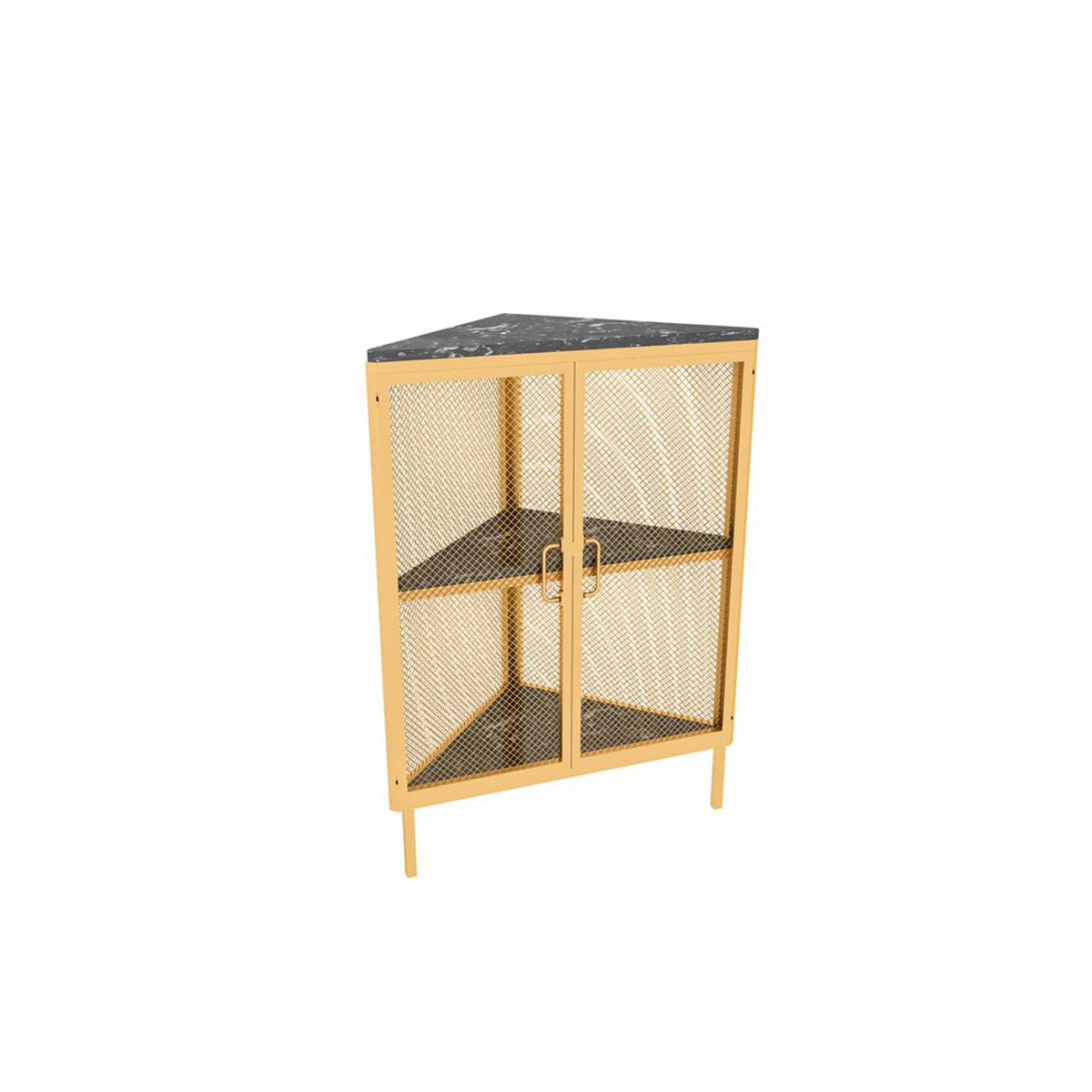 Hokku Designs Minimalist triangular corner storage cabinet - Wayfair Canada