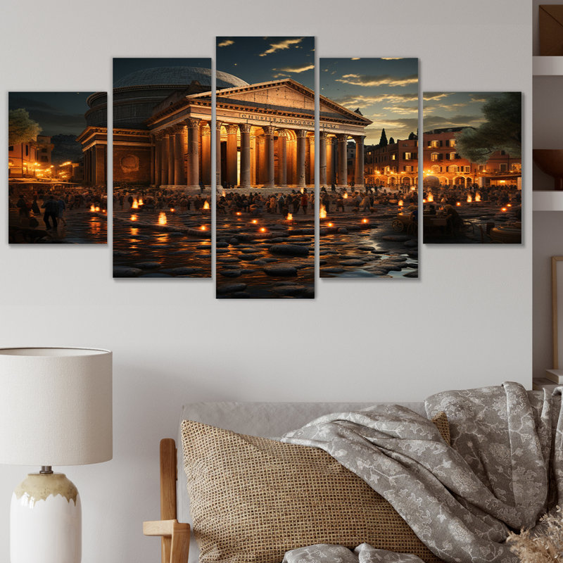 Red Barrel Studio® Italy Pantheon Rome - Architecture Wall Decor - 5 ...