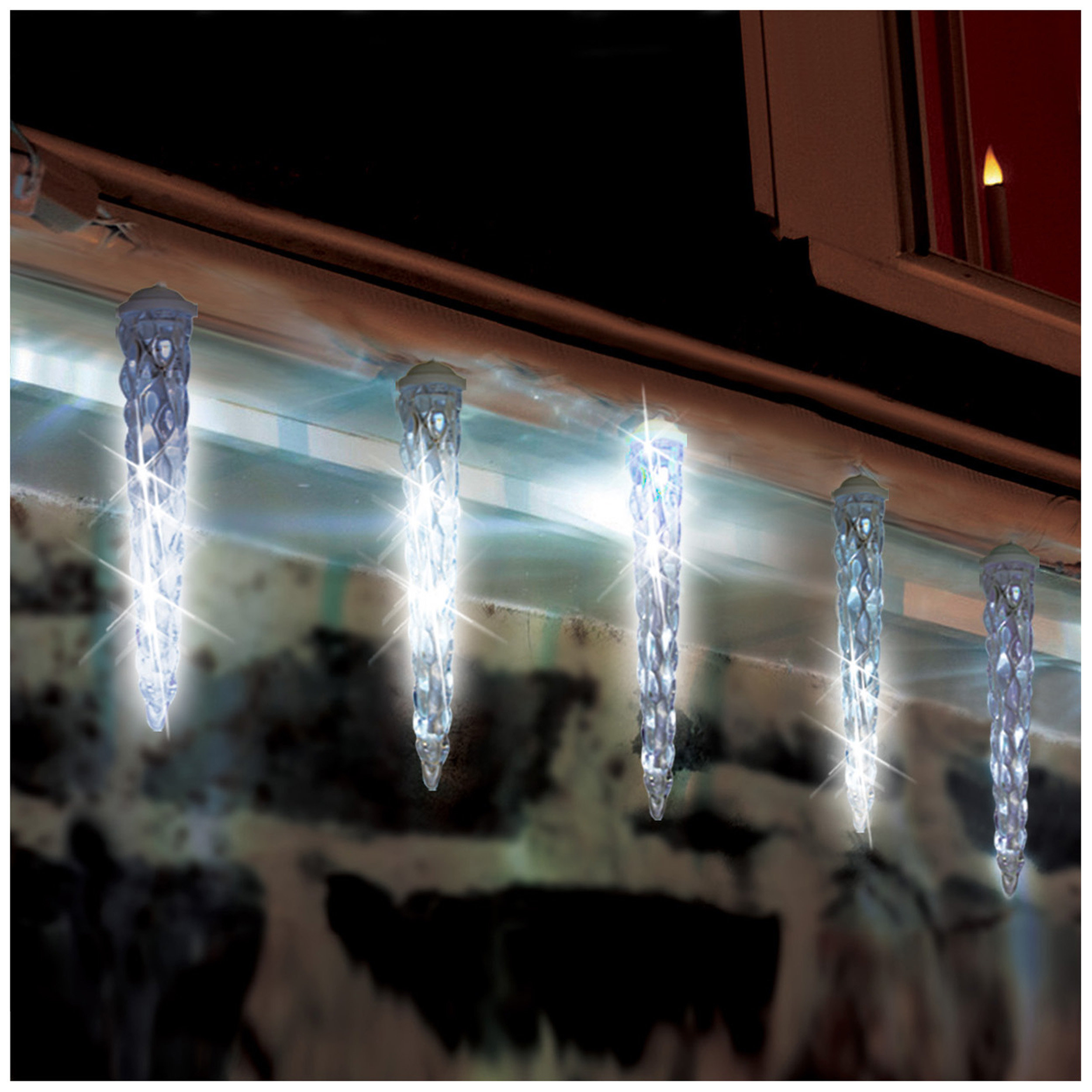 Brite Star Snowfall 6 Light Lighted Window Decor | Wayfair