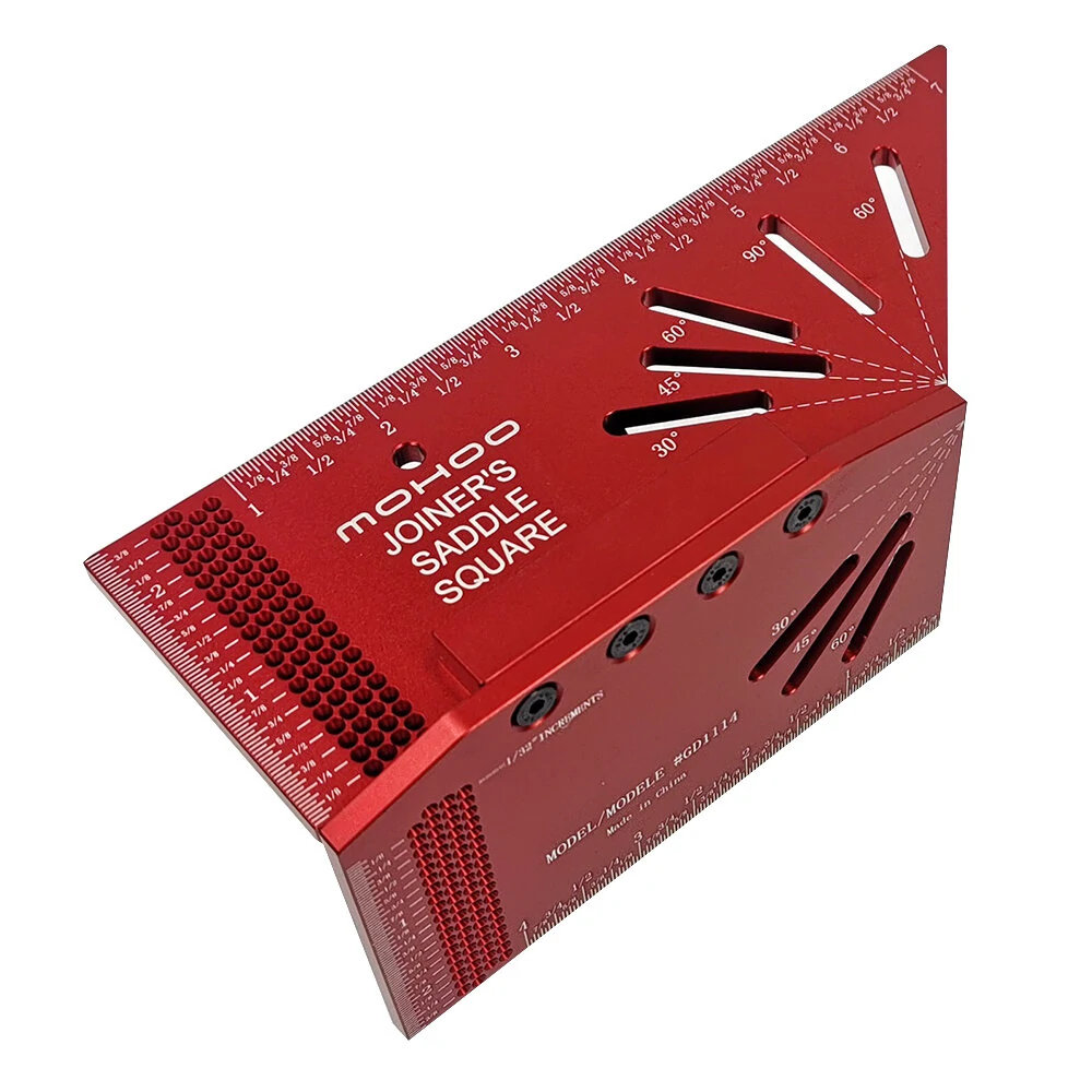 WFX Utility™ Aluminum Alloy Woodworking Square Gauge 3D Mitre Angle ...