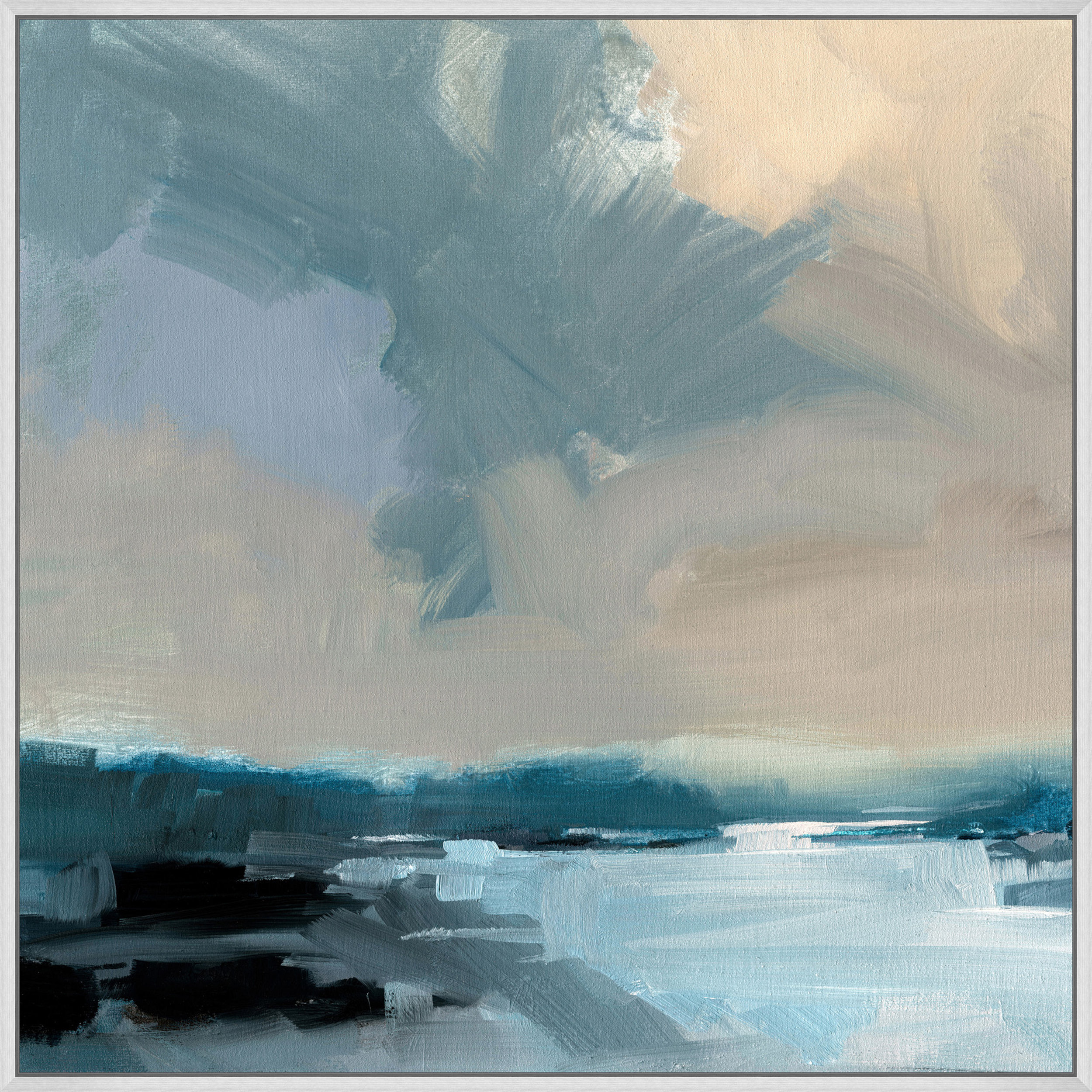 Wendover Art Group Idle Waves 1 - Painting on Canvas | Wayfair
