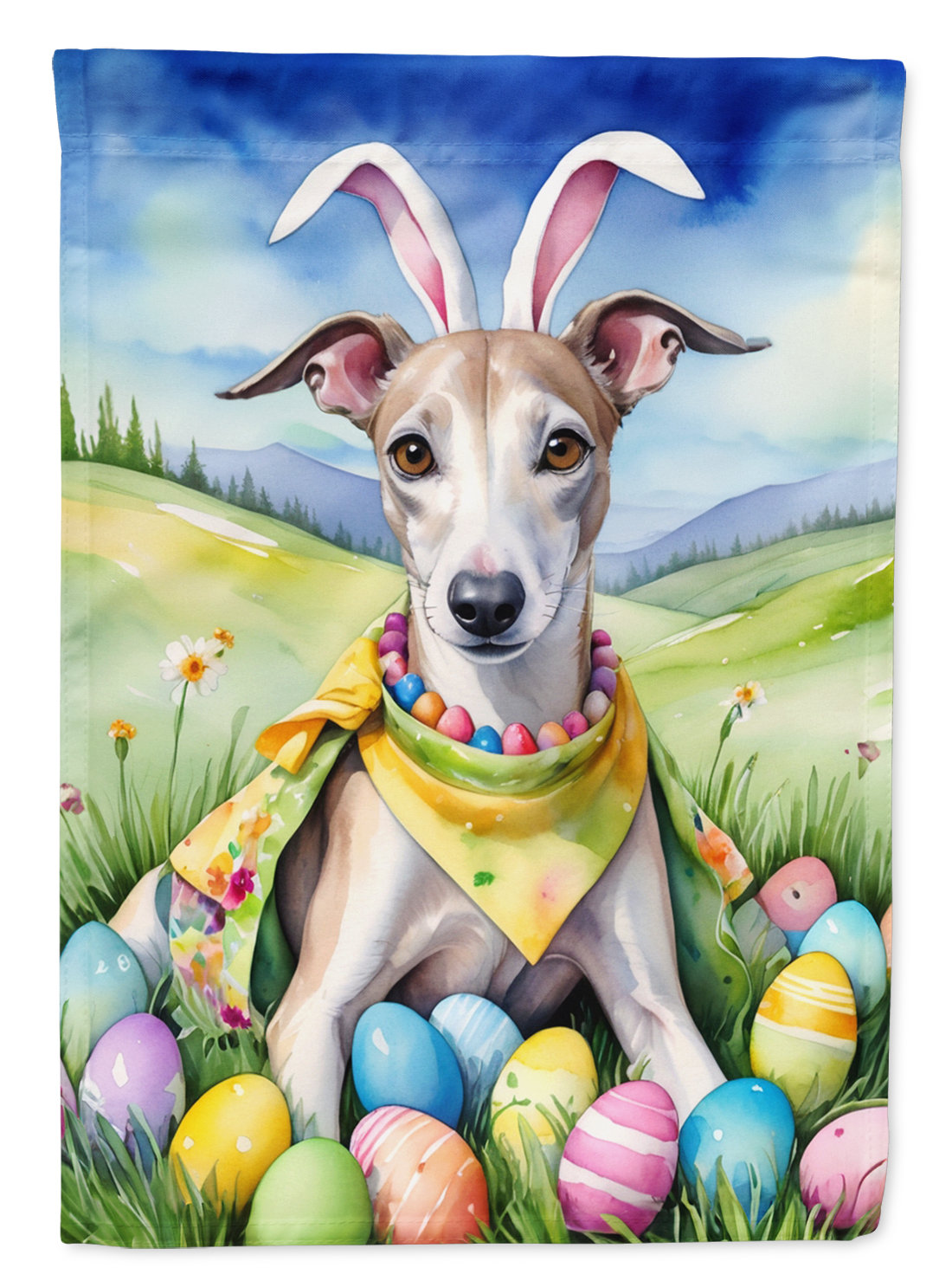 Caroline's Treasures Easter Egg Hunt Double Sided 40'' H x 28'' W ...