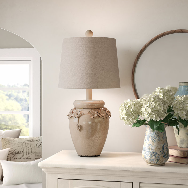 Laurel Foundry Modern Farmhouse® Henn 25" Ivory Table Lamp & Reviews ...