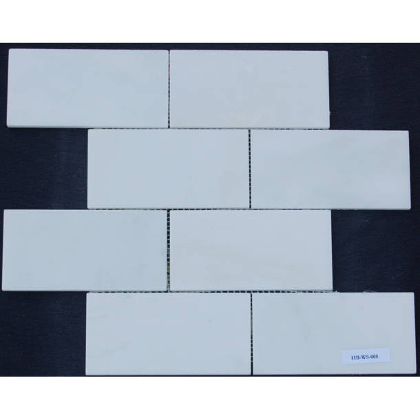 Tile & Mosaic Depot 2" x 4" Marble Brick Joint Mosaic Wall & Floor Tile ...