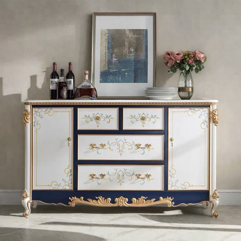 NICECABINET Retro Light Luxury Painted Wooden Sideboards | Wayfair