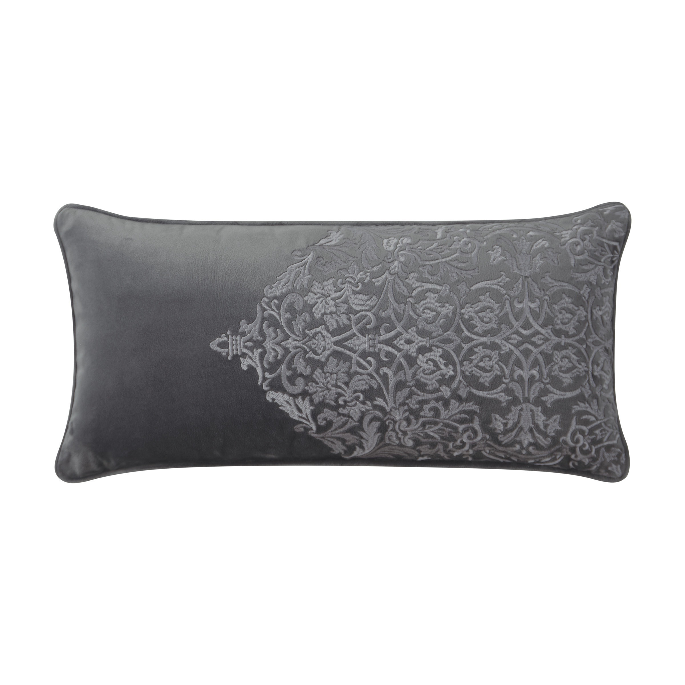 Waterford Bedding Lorna Mocha 11" X 22" Decorative Pillow | Wayfair