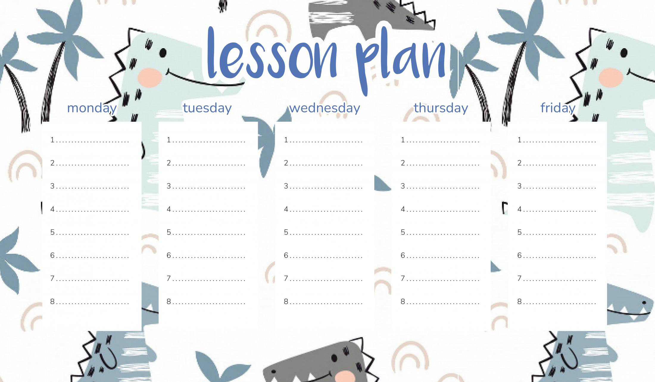 Wallvy Magnetic Lesson Plan Pastel Crocodiles | Wayfair.co.uk