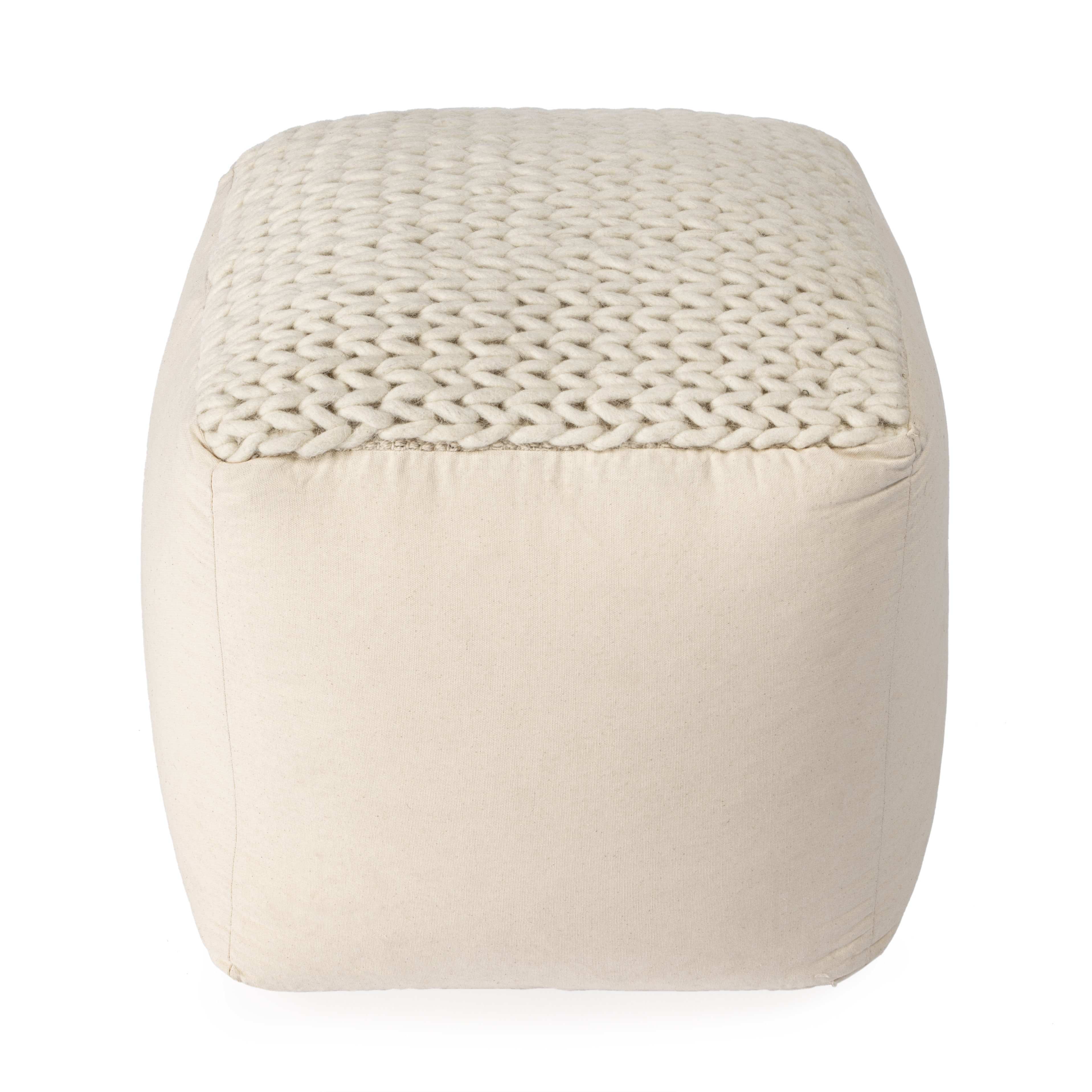Gracie Oaks Fernandos Woven Pouffe - Wayfair Canada