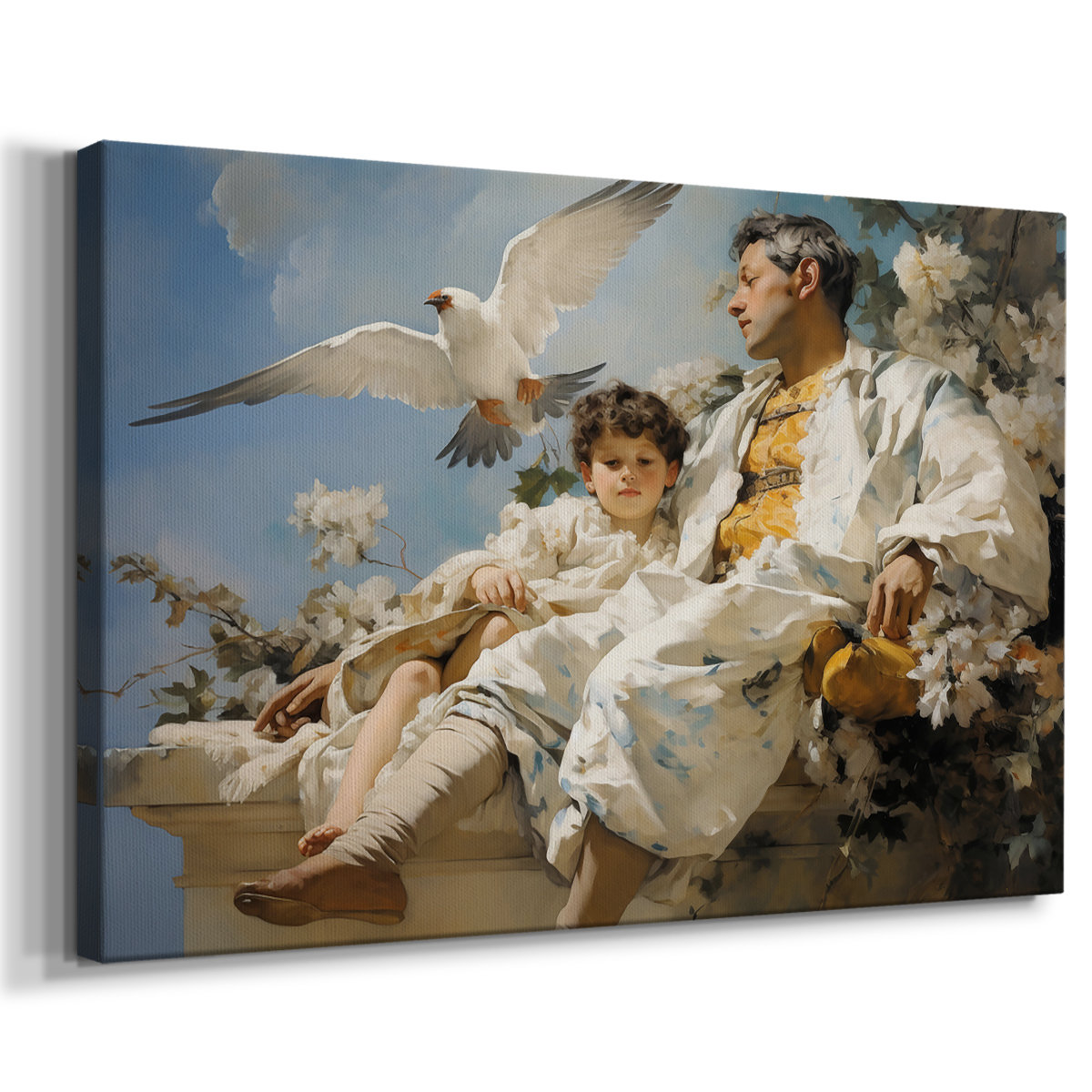 Fleur De Lis Living Angels From Above-XXV -Gallery Wrapped Cavas | Wayfair