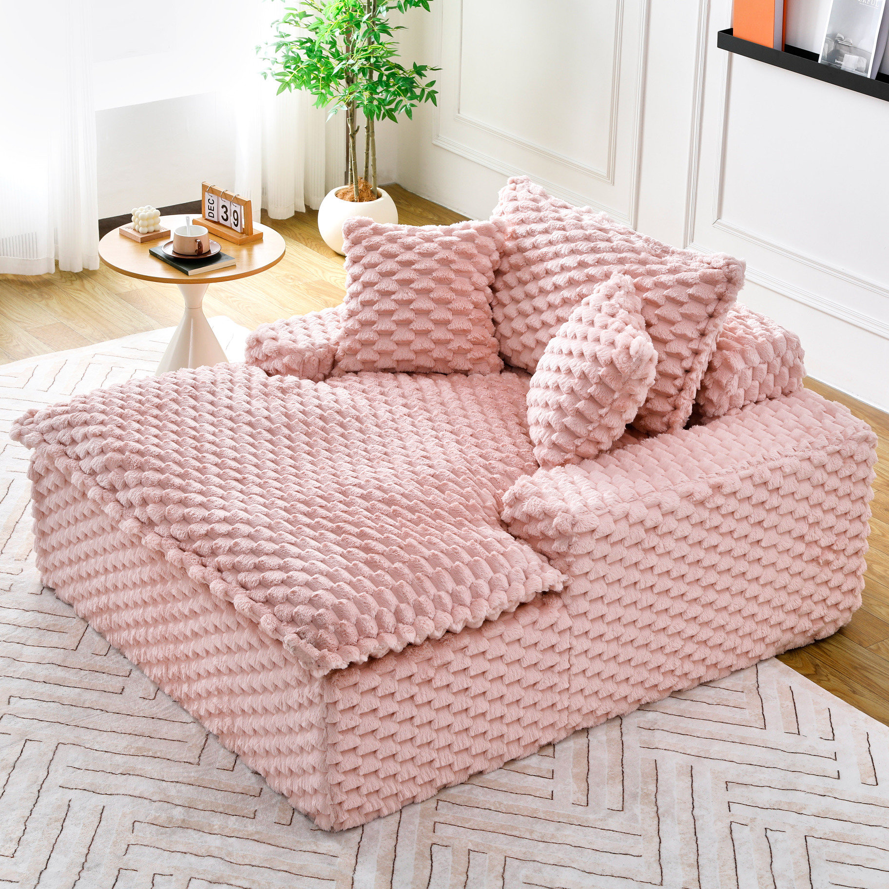 Mercer41 51 - Inch With Modern Line Design, For Sleep And Rest, Black ...