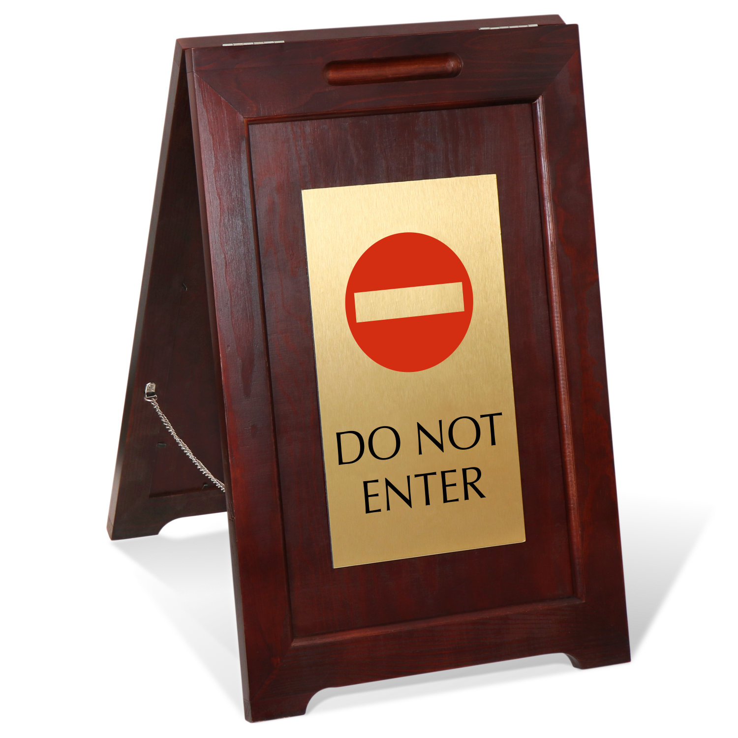 SmartSign Do Not Enter Wooden A-Frame Sign, 2-Sided | Wayfair