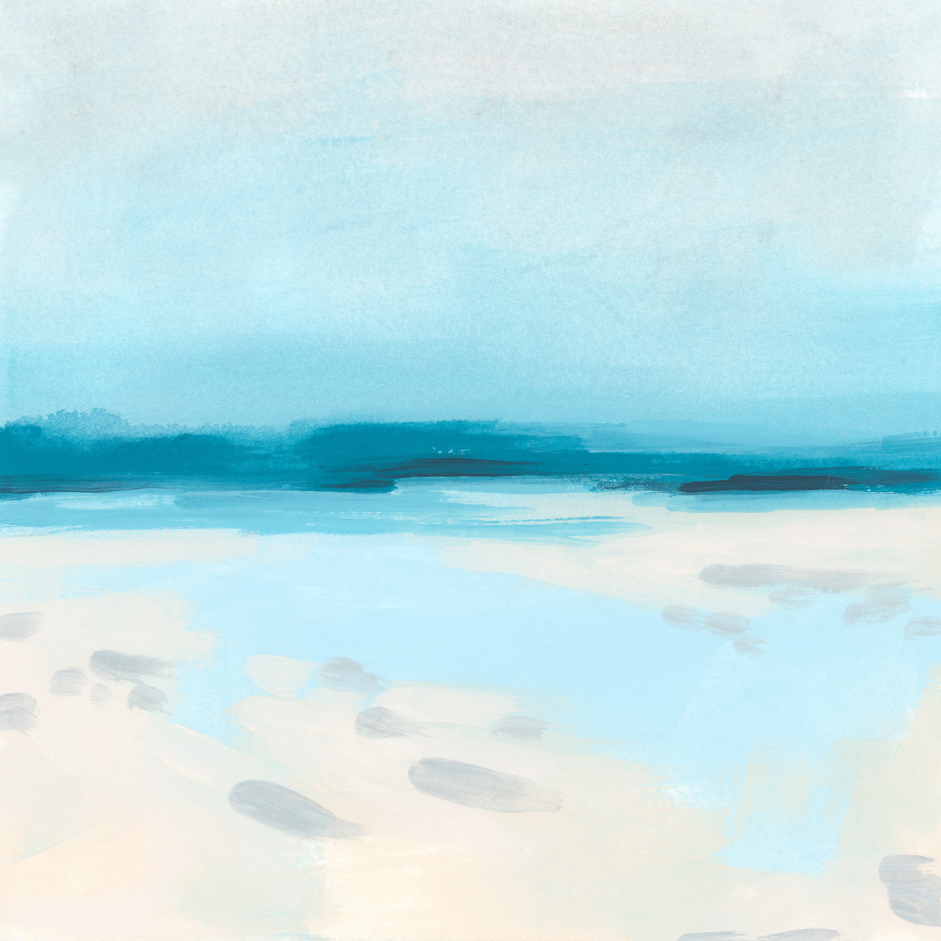 Highland Dunes Aaltsje Sandbar Impression I On Canvas by June Erica ...