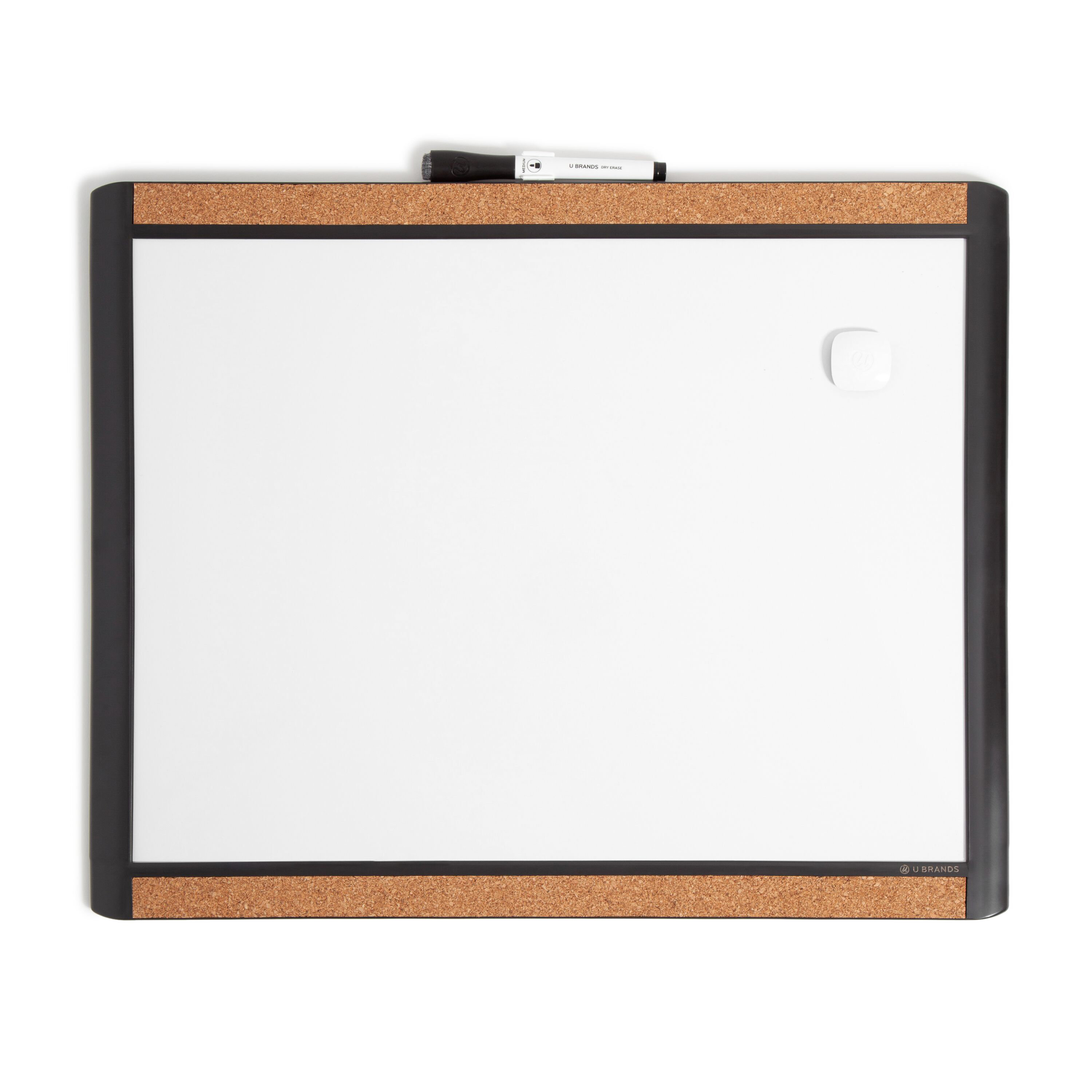 U Brands MOD and Pin-it Magnetic Wall Mounted Whiteboard 20" x 16 ...