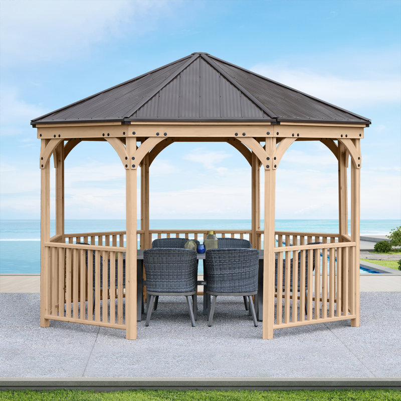 Yardistry 12' Meridian Octagon Gazebo & Reviews | Wayfair