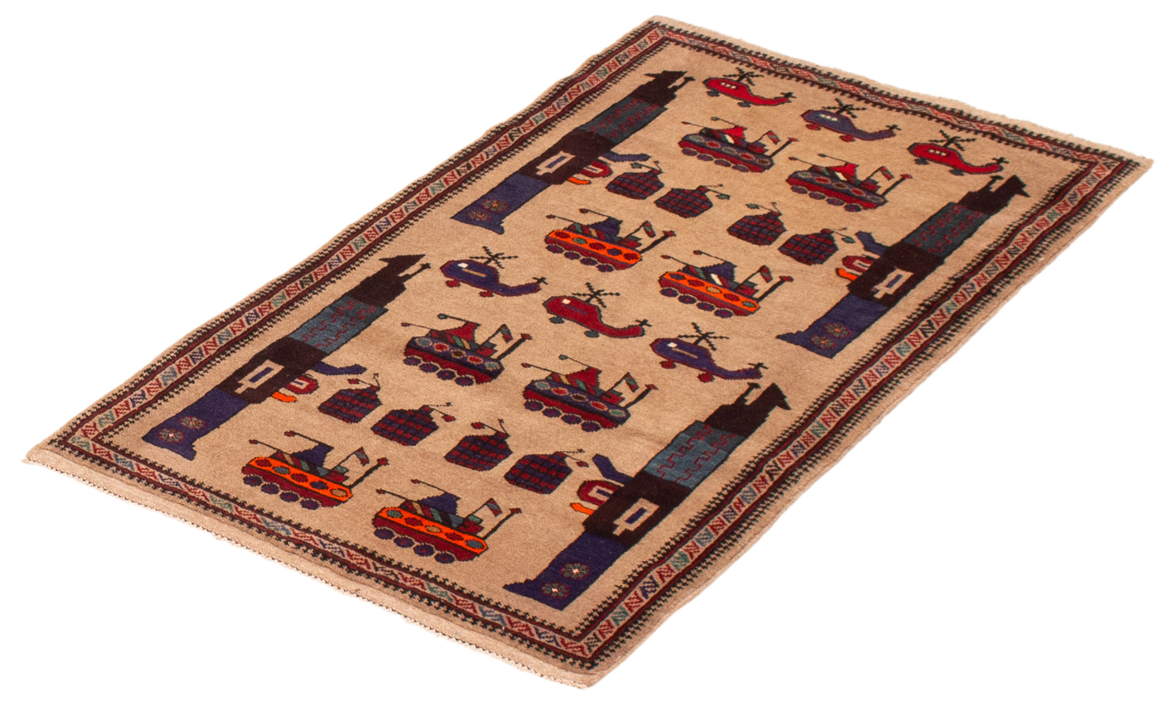 Isabelline Rare War Tan Rug 2''10" X 5''0" - Wayfair Canada