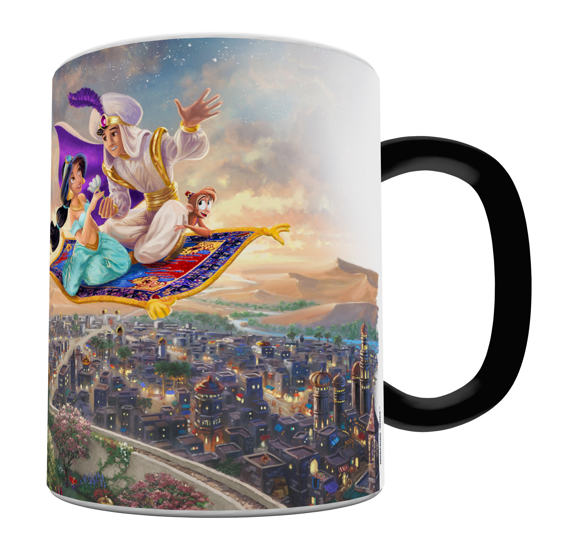Morphing Mugs Aladdin and Princess Jasmine Morphing Mugs Heat-Changing ...