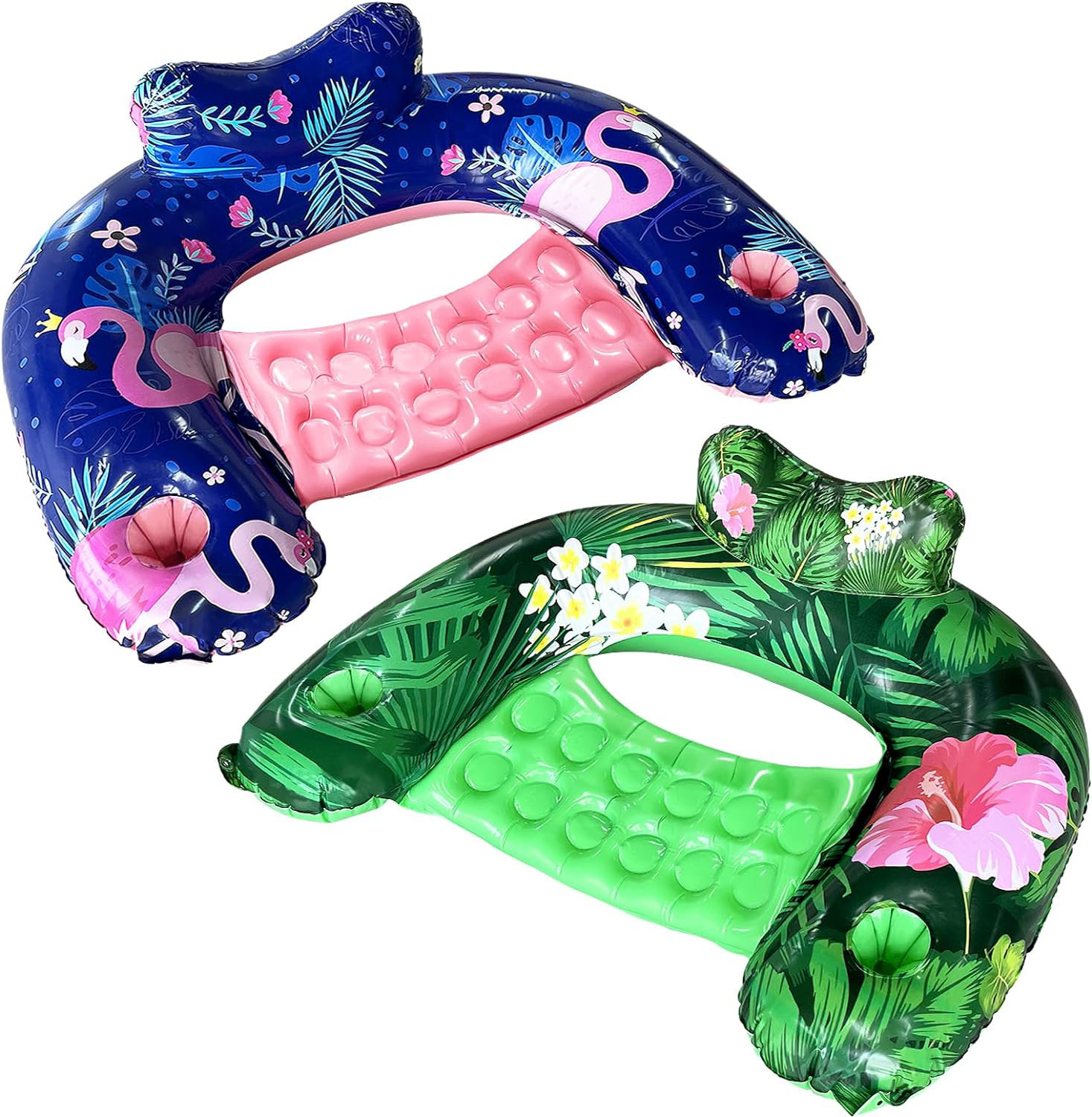 Utibia Inflatable Pool Float Chair - 2 Pc Floating Pool Chair Pool ...