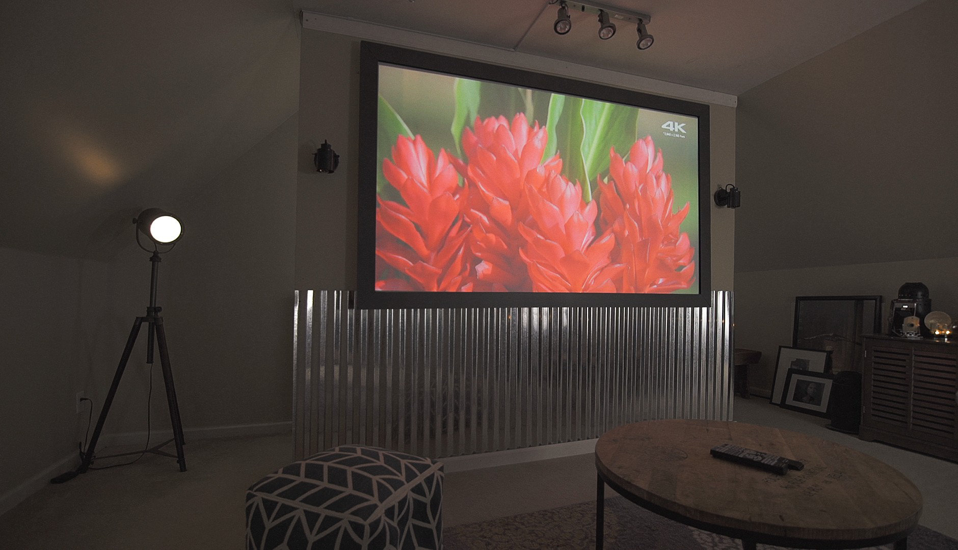 Elite Screens Designer Cut CineGrey 4D® AT, Ceiling Ambient Light ...
