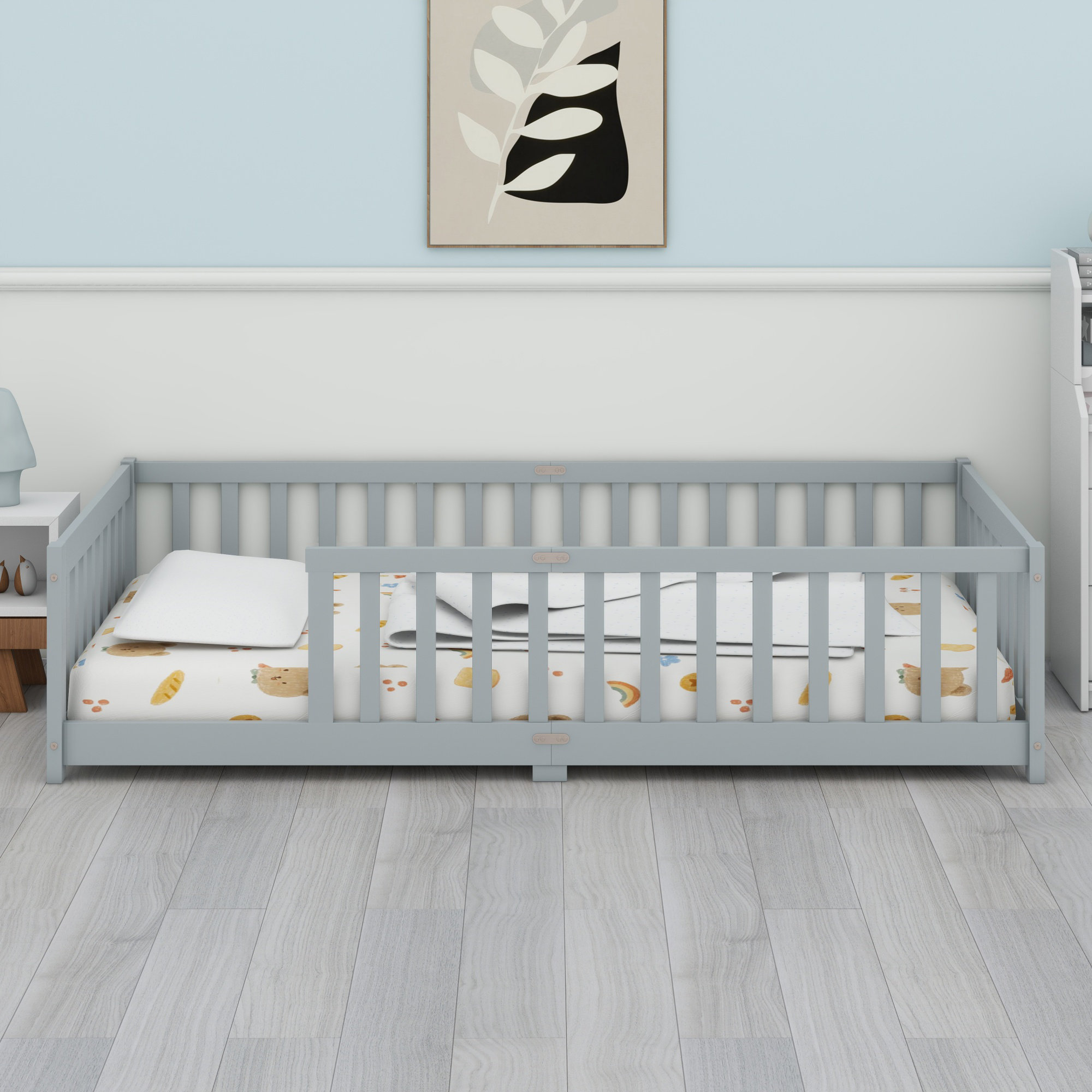 Harriet Bee Lit sur pied avec clôture et porte - Wayfair Canada