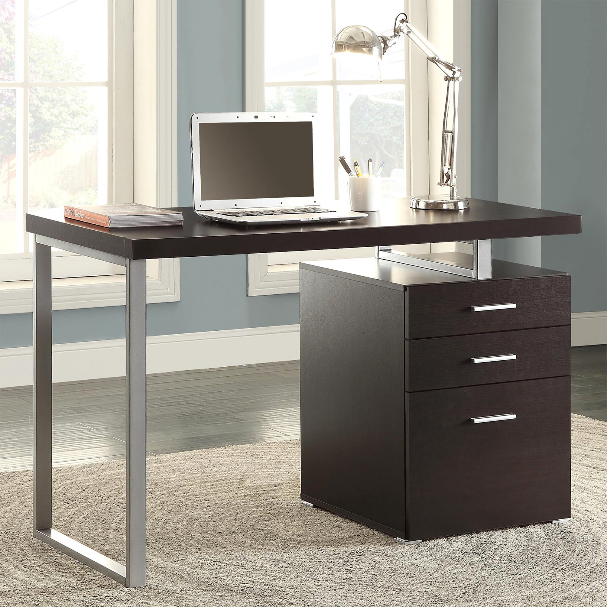 Latitude Run® 3-Drawer Reversible Office Desk - Wayfair Canada