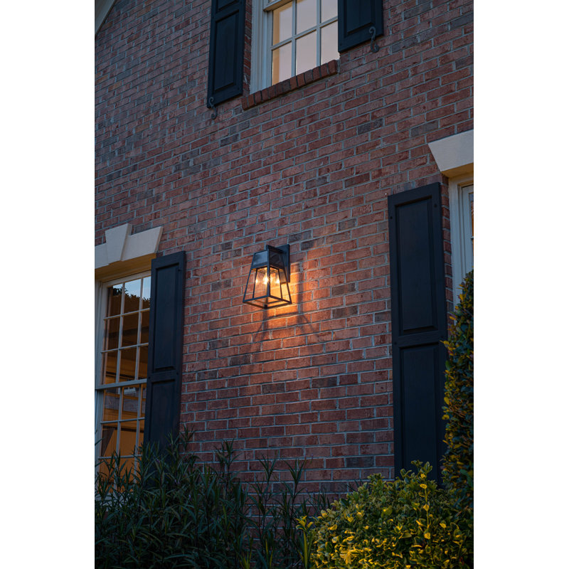 AllModern Sanders Black Modern Upscale Outdoor Solar Wall Sconce ...