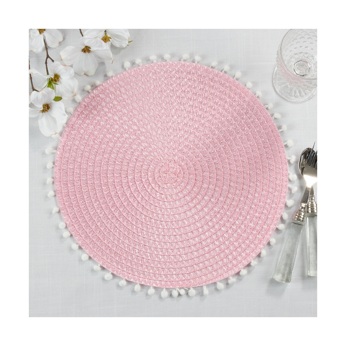 Dakota Fields Napperon Mint Modern Pom Pom - Wayfair Canada