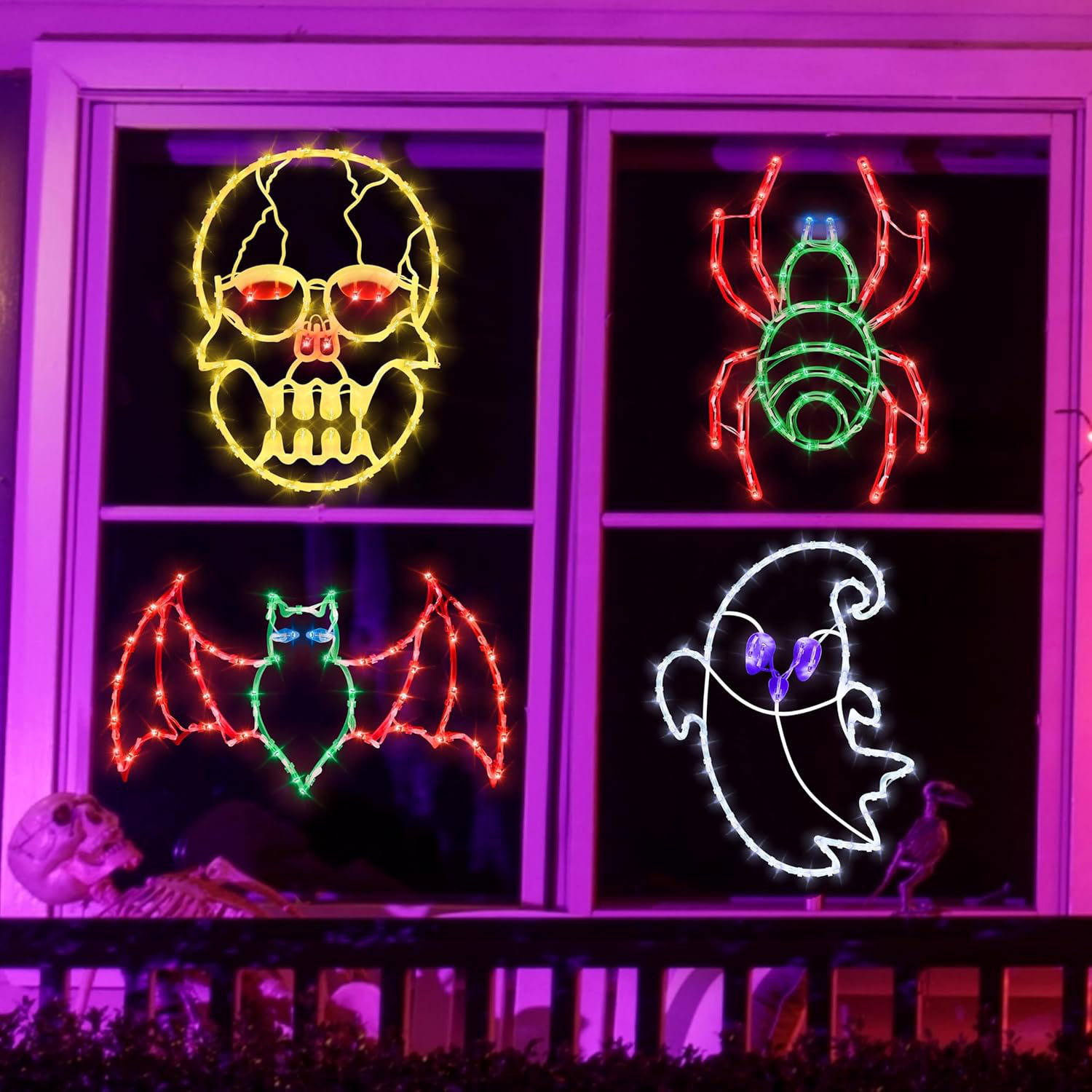 Ivy Bronx Decorations - 16" Halloween Window Silhouette Holiday ...