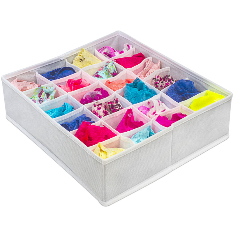 Sorbus Set of 4 Foldable Drawer Dividers and Closet Organizer & Reviews ...