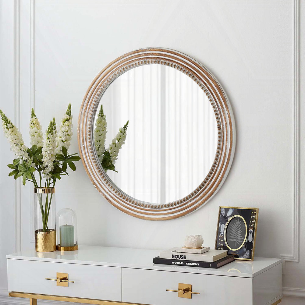 Bungalow Rose Rustic Round Wall Mirror - Wayfair Canada