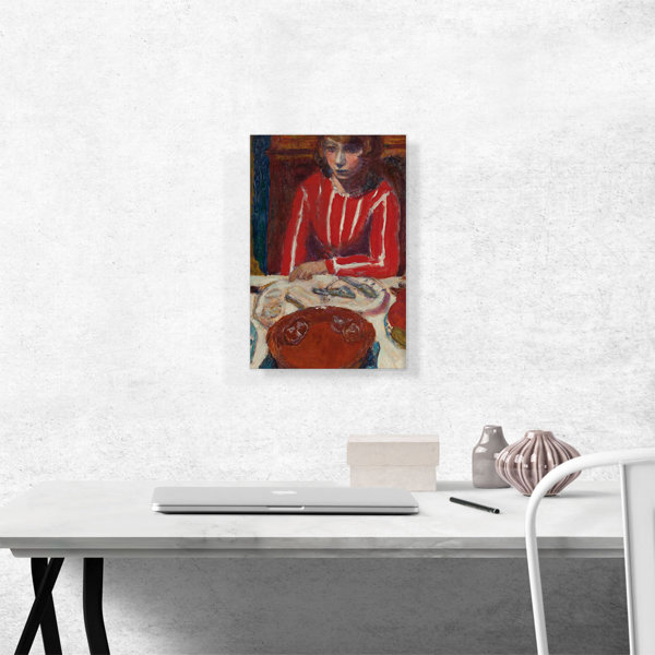 ARTCANVAS Woman At A Table 1922 Canvas Art Print By Pierre Bonnard ...