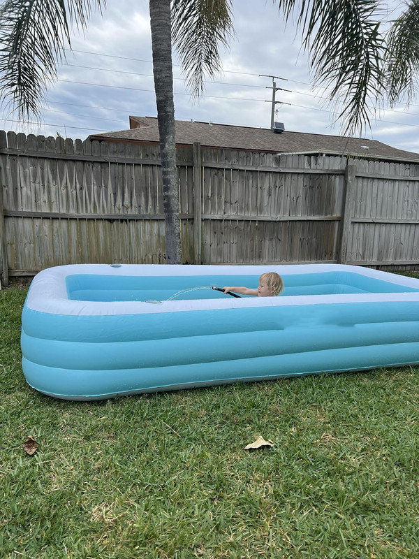 Beniar Inflatable Pool with Seats, Durable Thickened Above Ground ...