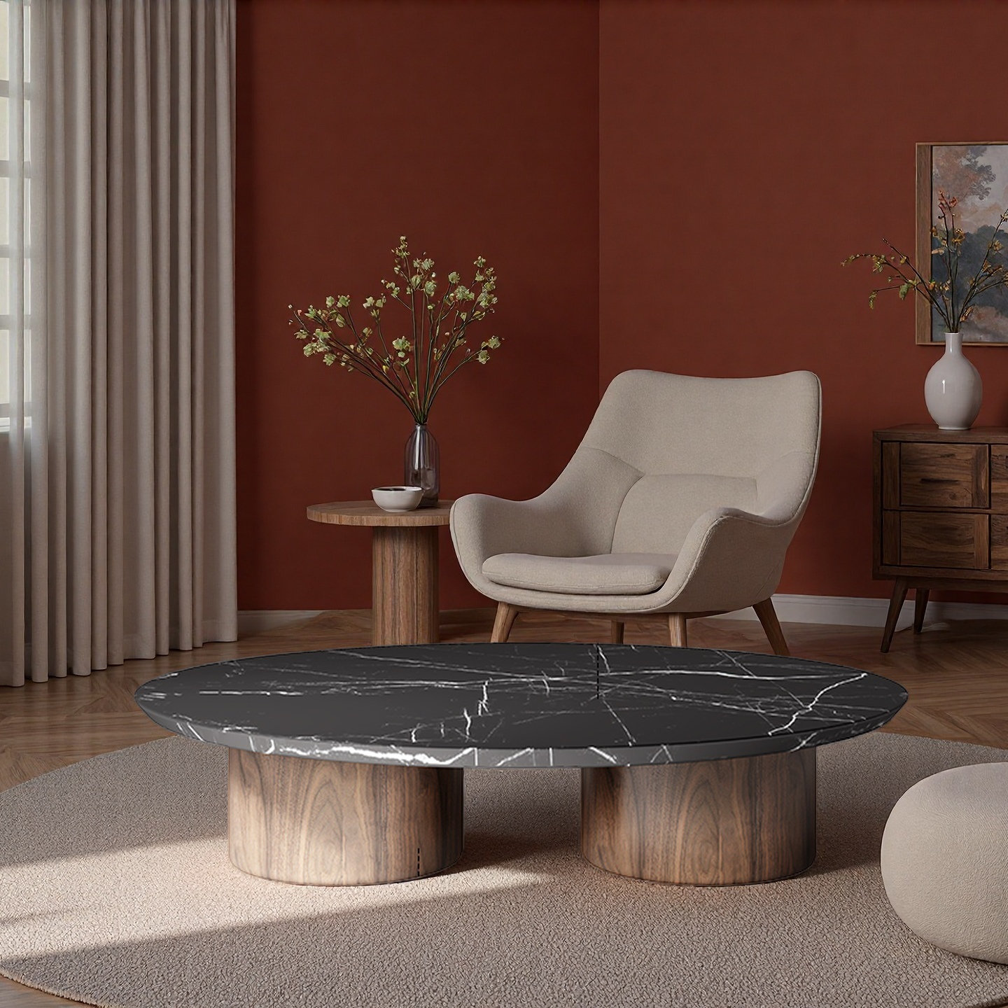 Orren Ellis Modern Simple Marble Coffee Table | Wayfair