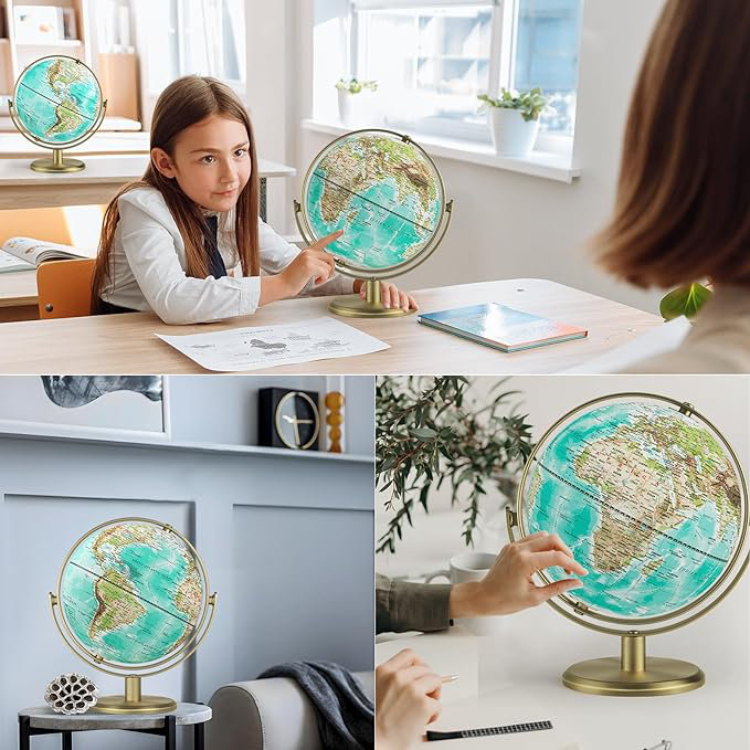 Mercer41 Stone Tabletop Globe | Wayfair