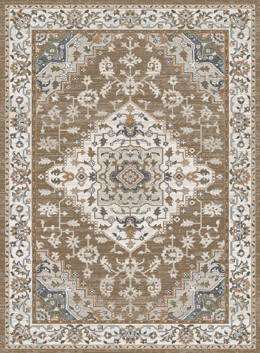 Charlton Home® Grasmick Beryl Brown Traditional Oriental Area Rug | Wayfair