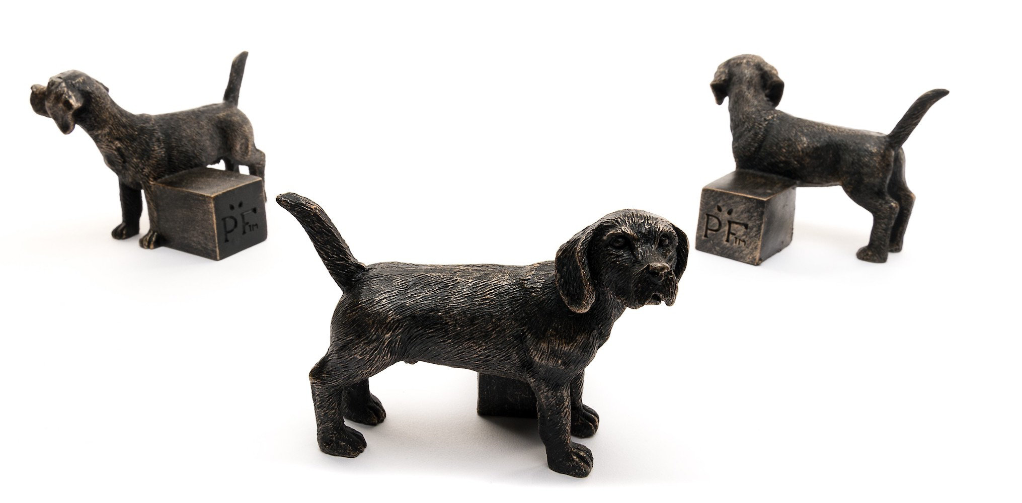 Jardinopia Beagle Dog Bronze Coloured Planter Feet In Gift Box ...