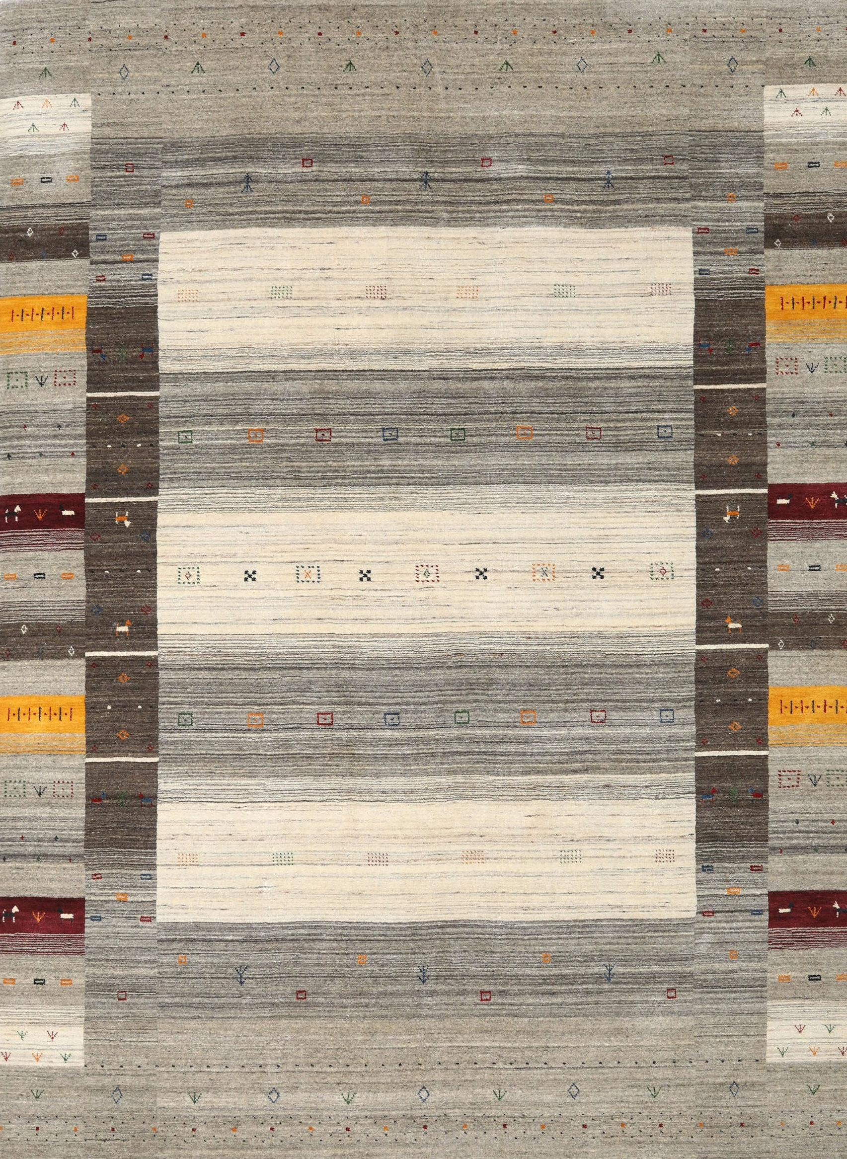 World Menagerie Jezebel Hand-Tufted Wool Gray Area Rug | Wayfair