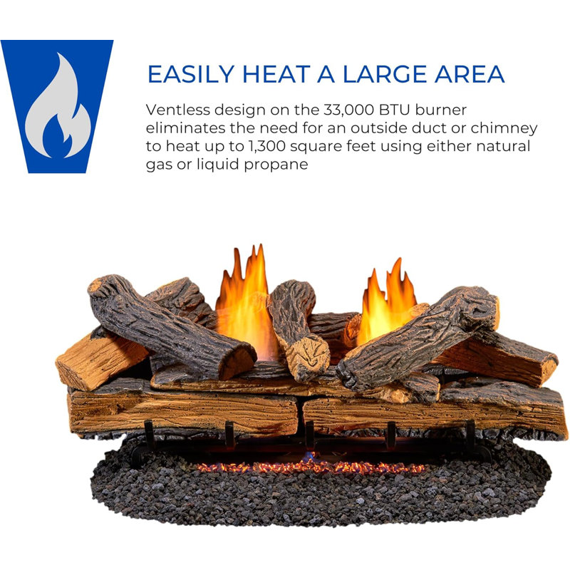 G & R PLUMBING ENTERPRISES, INC. DLS-30R-1 Dual Fuel Ventless Fireplace ...