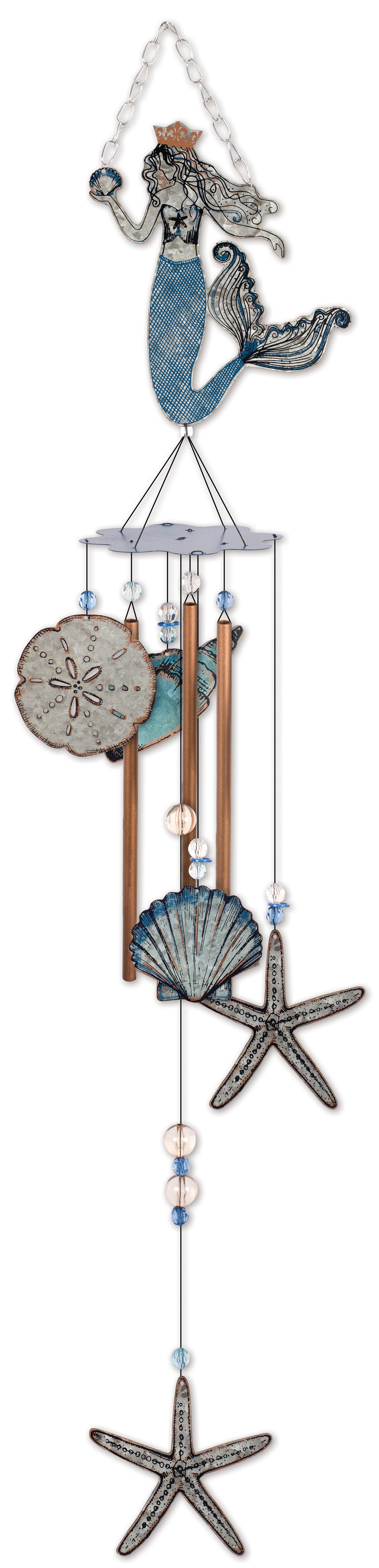 Rosecliff Heights Troche Mermaid Wind Chime | Wayfair