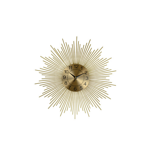 Metal Gold Wall Clock at Helen Papp blog