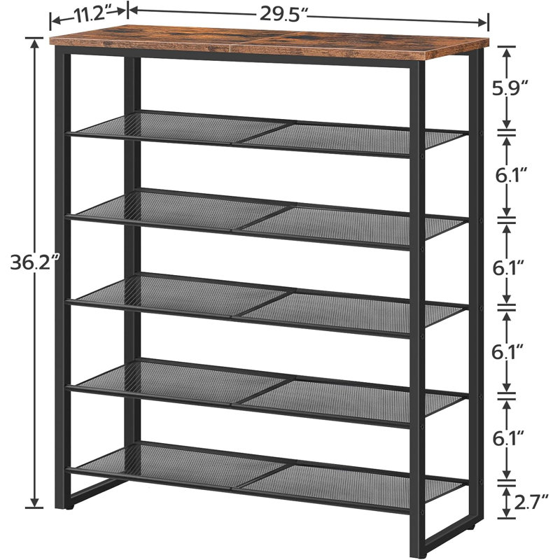 17 Stories 6 Tier 24 Pair Shoe Rack | Wayfair