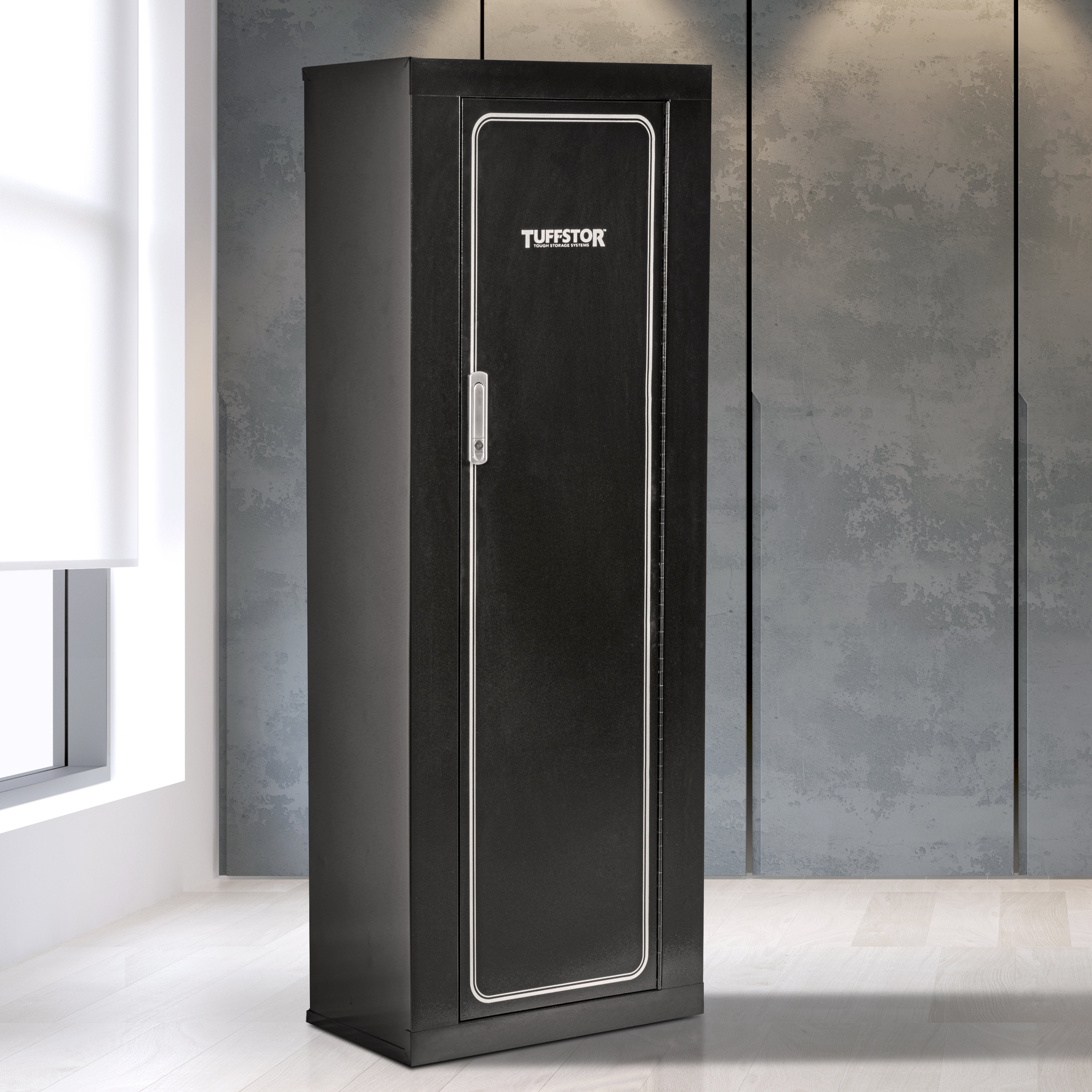 American Furniture Classics 10 Gun Metal Security Cabinet | Wayfair