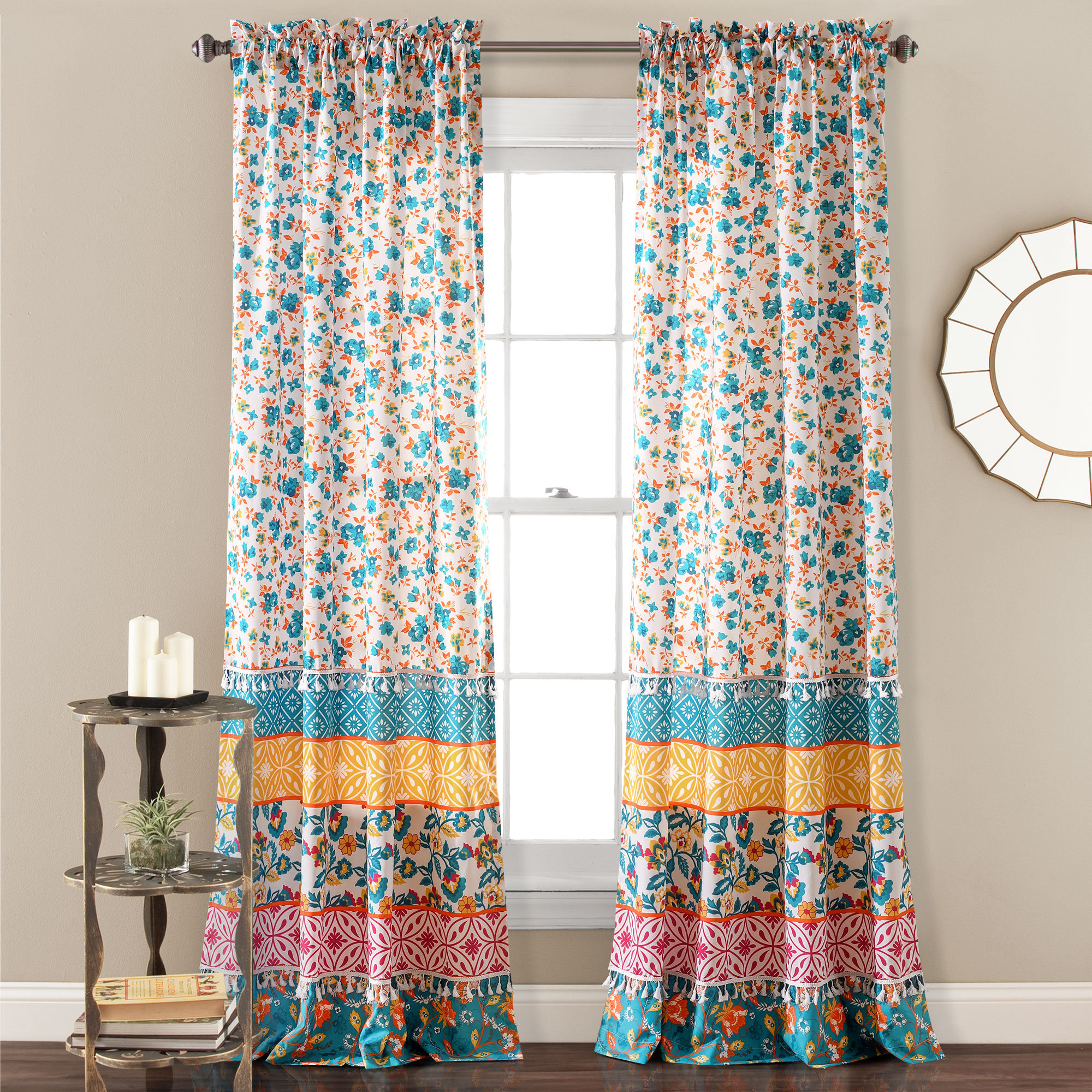 Lush Decor Boho Stripe Window Curtain Panel & Reviews | Wayfair