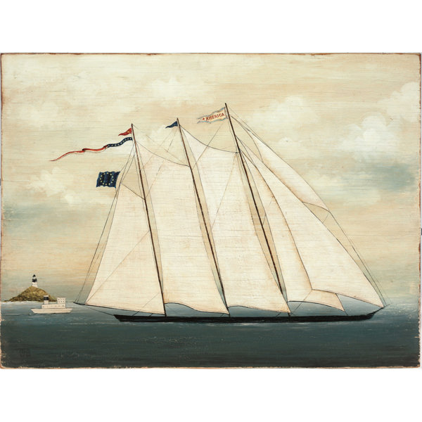 Breakwater Bay Tall Ship I by David Carter Brown - Print on Canvas ...