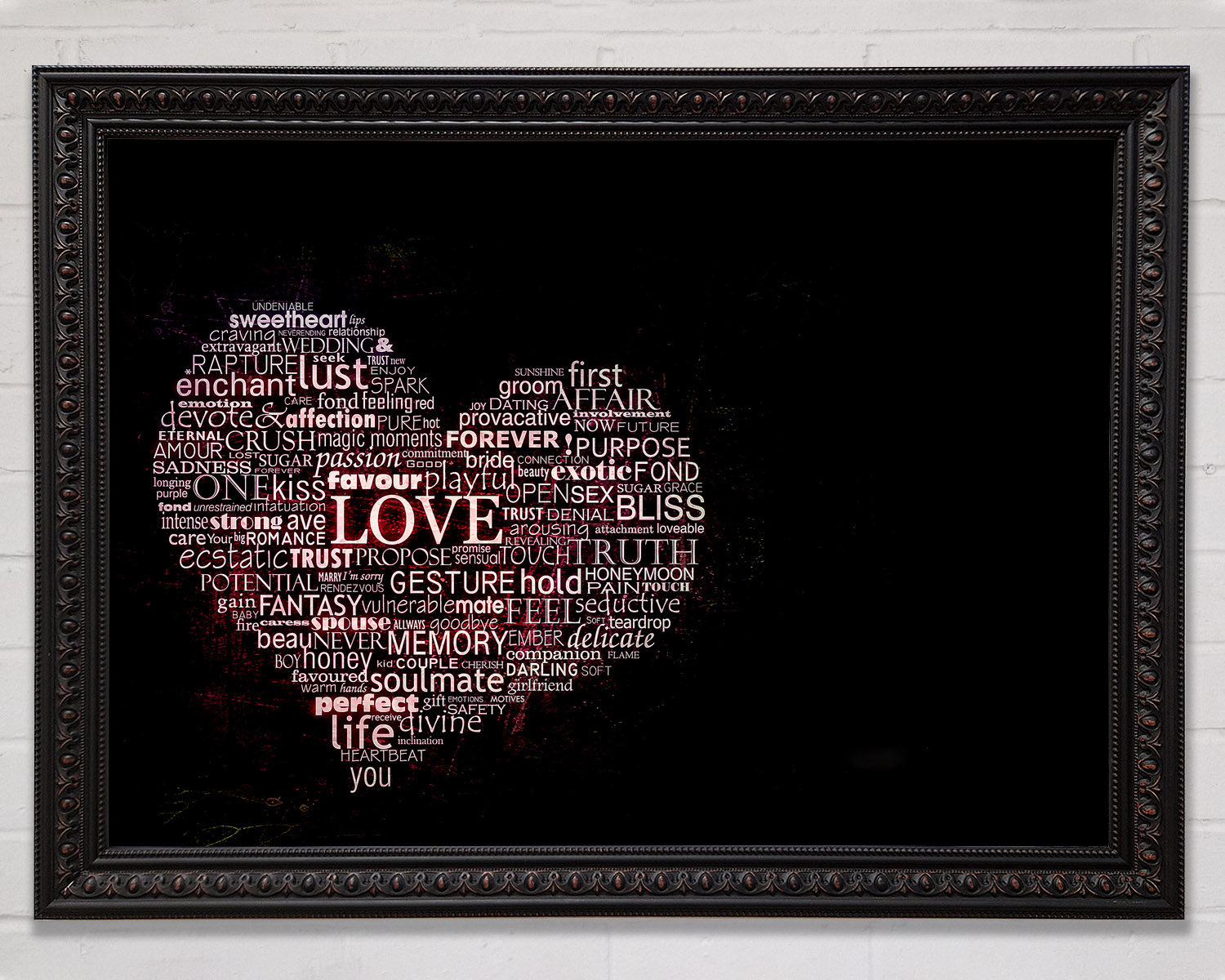 Happy Larry Words Of Love Framed Print | Wayfair.co.uk