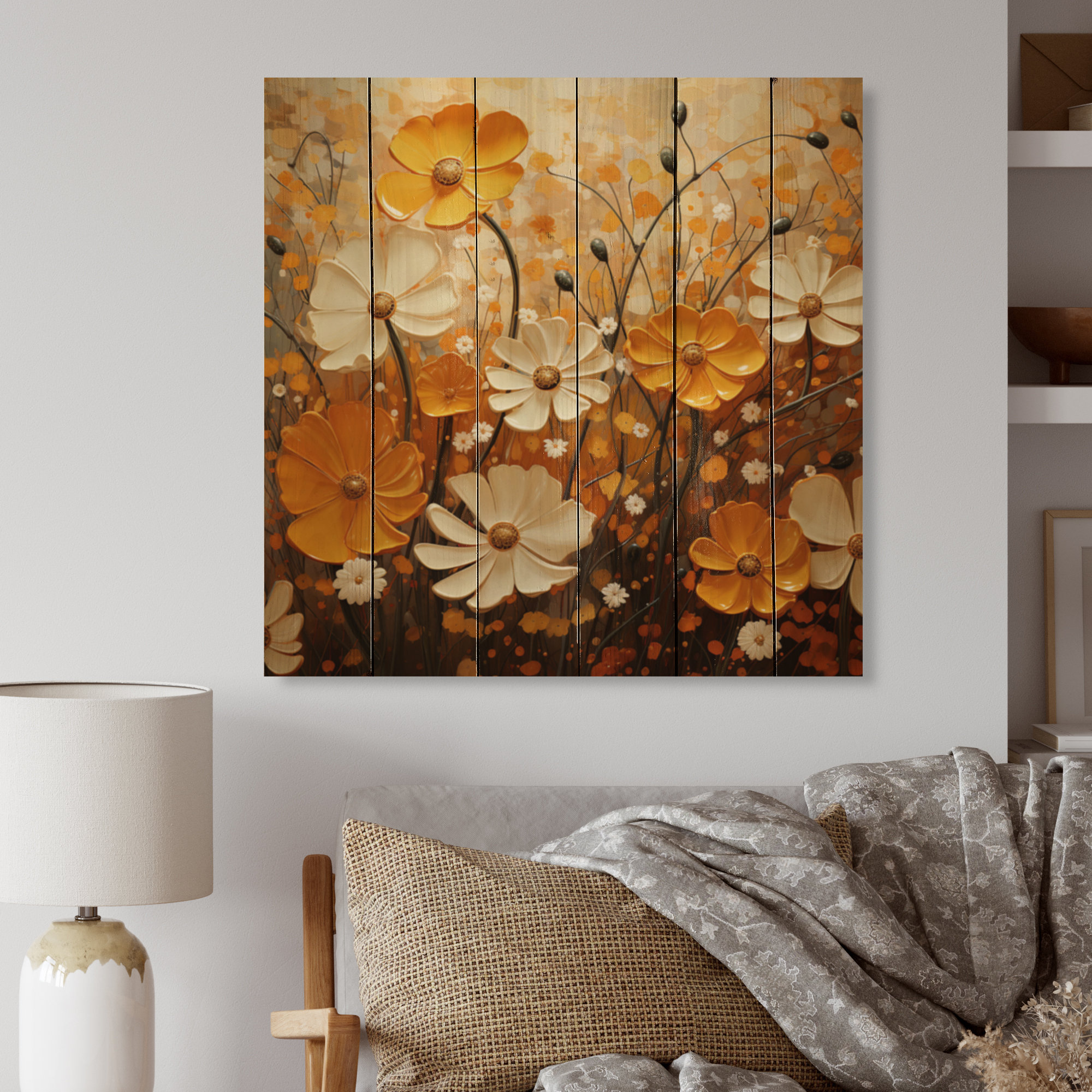 Red Barrel Studio® Jamesly Gold Marigold Marigold Melody IV On Wood ...