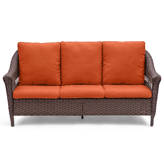Buenhomino Outdoor 3-Seater Patio Wicker Sofa | Wayfair